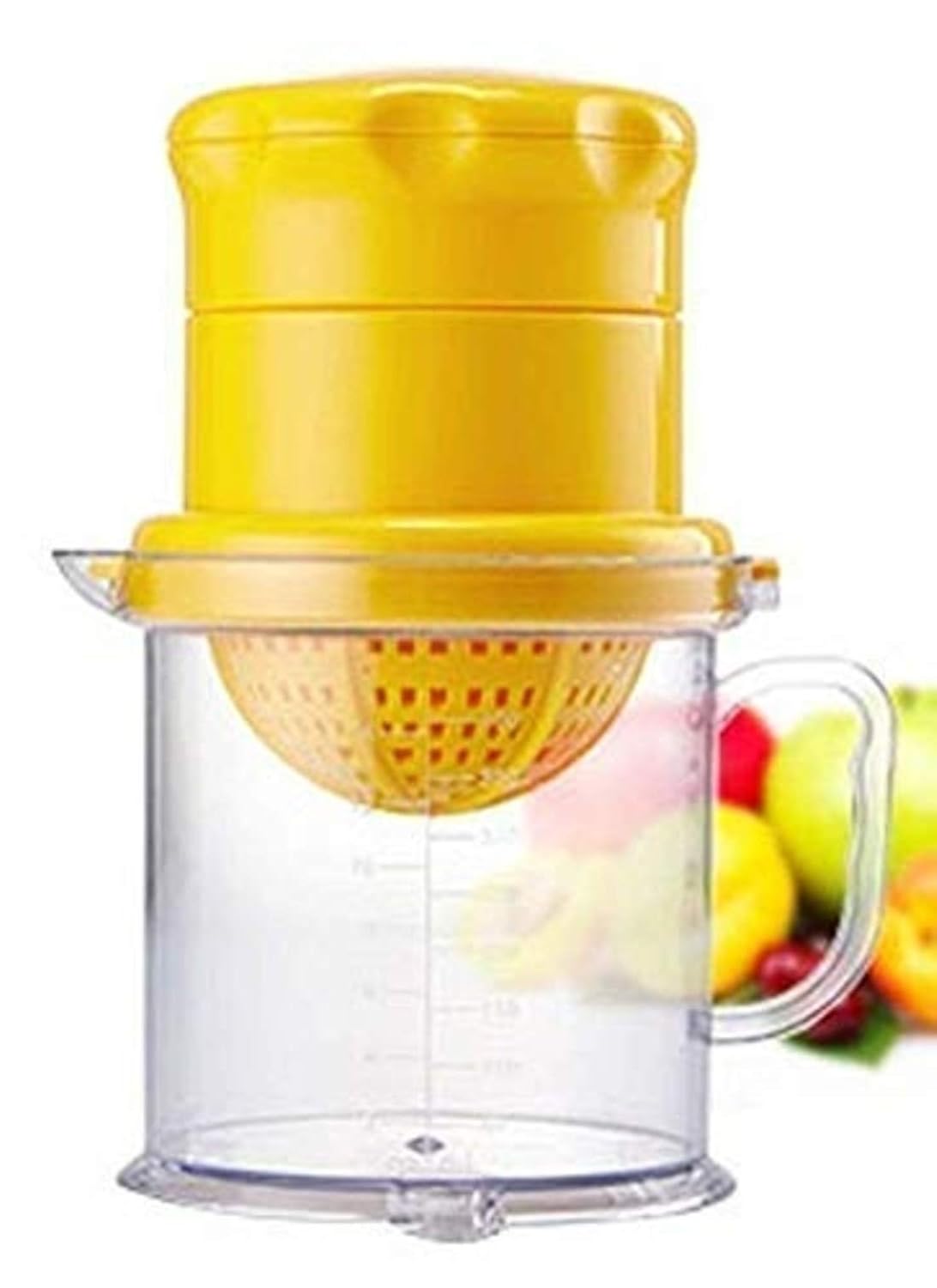 plenzo Manual Fruit Vegetable Handy Plastic Juicer 2 in 1 ...