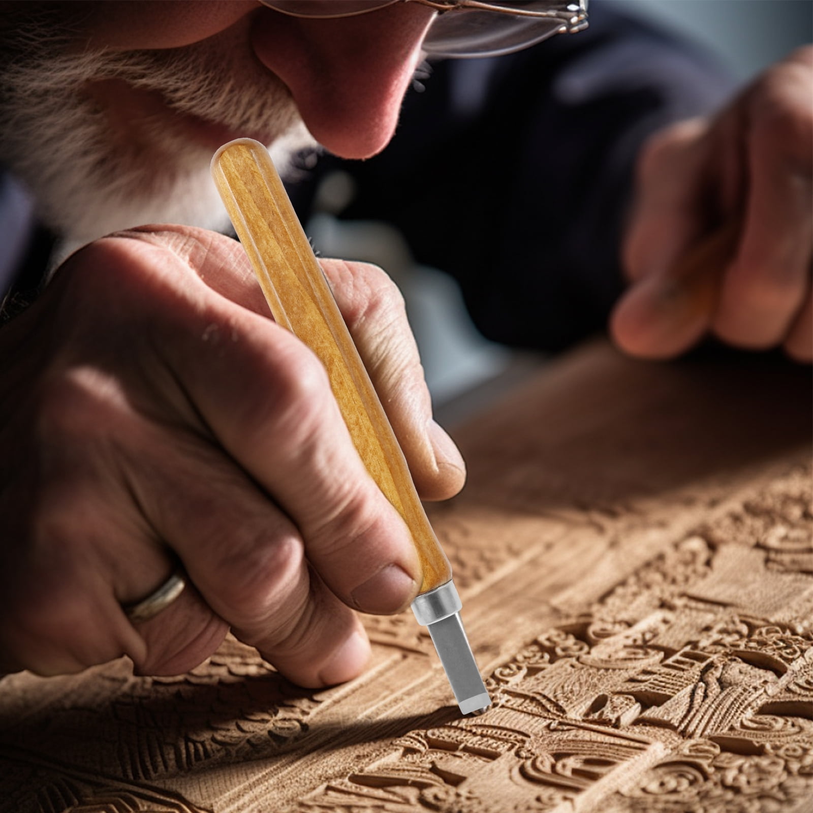 pluokvzr 12pcs Wood Carving Kit High Carbon Steel Wood Whittling Cutter ...