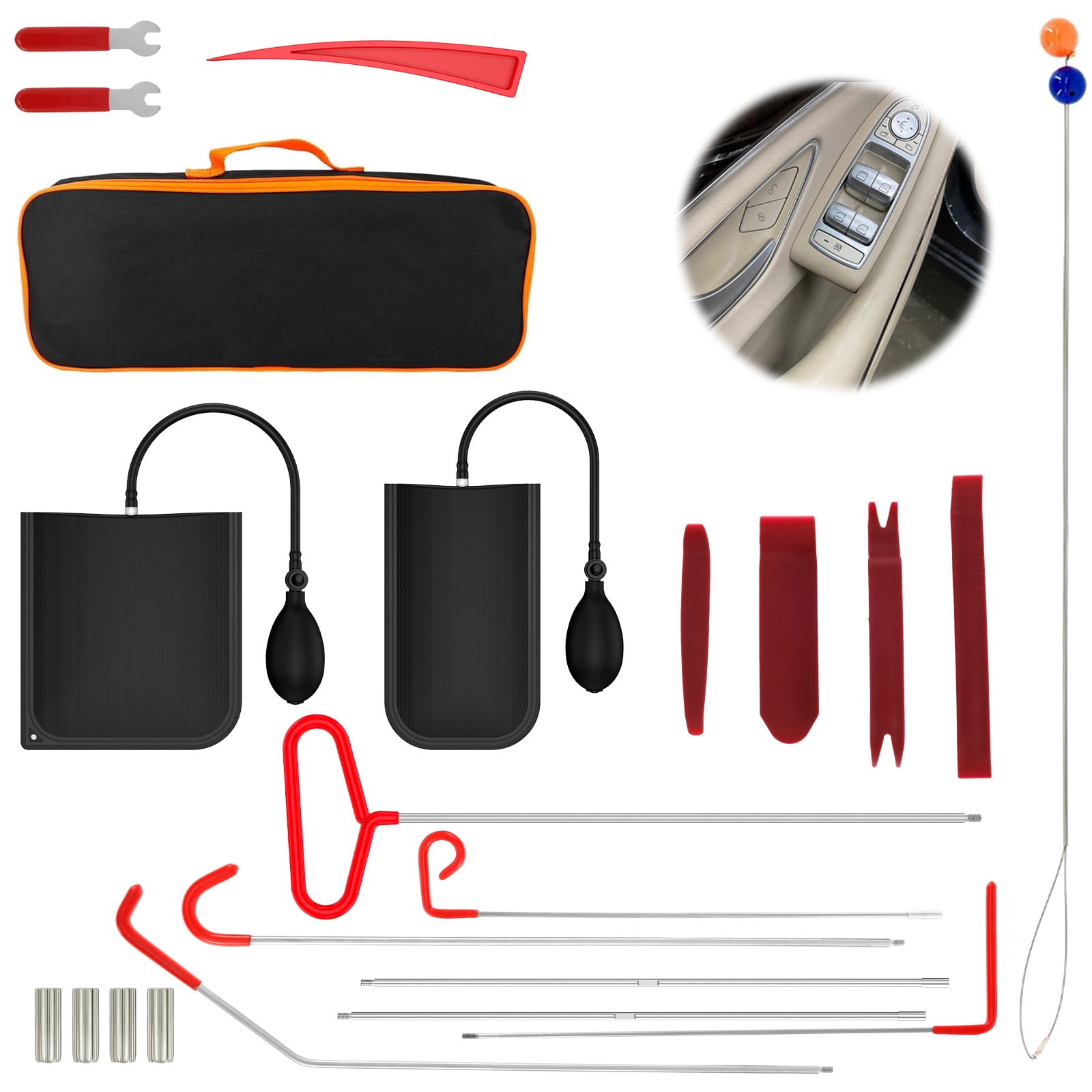 pluokvzr 17pcs Assorted 5th Wheel Pin Puller Kit Heavy Duty J-Hook ...