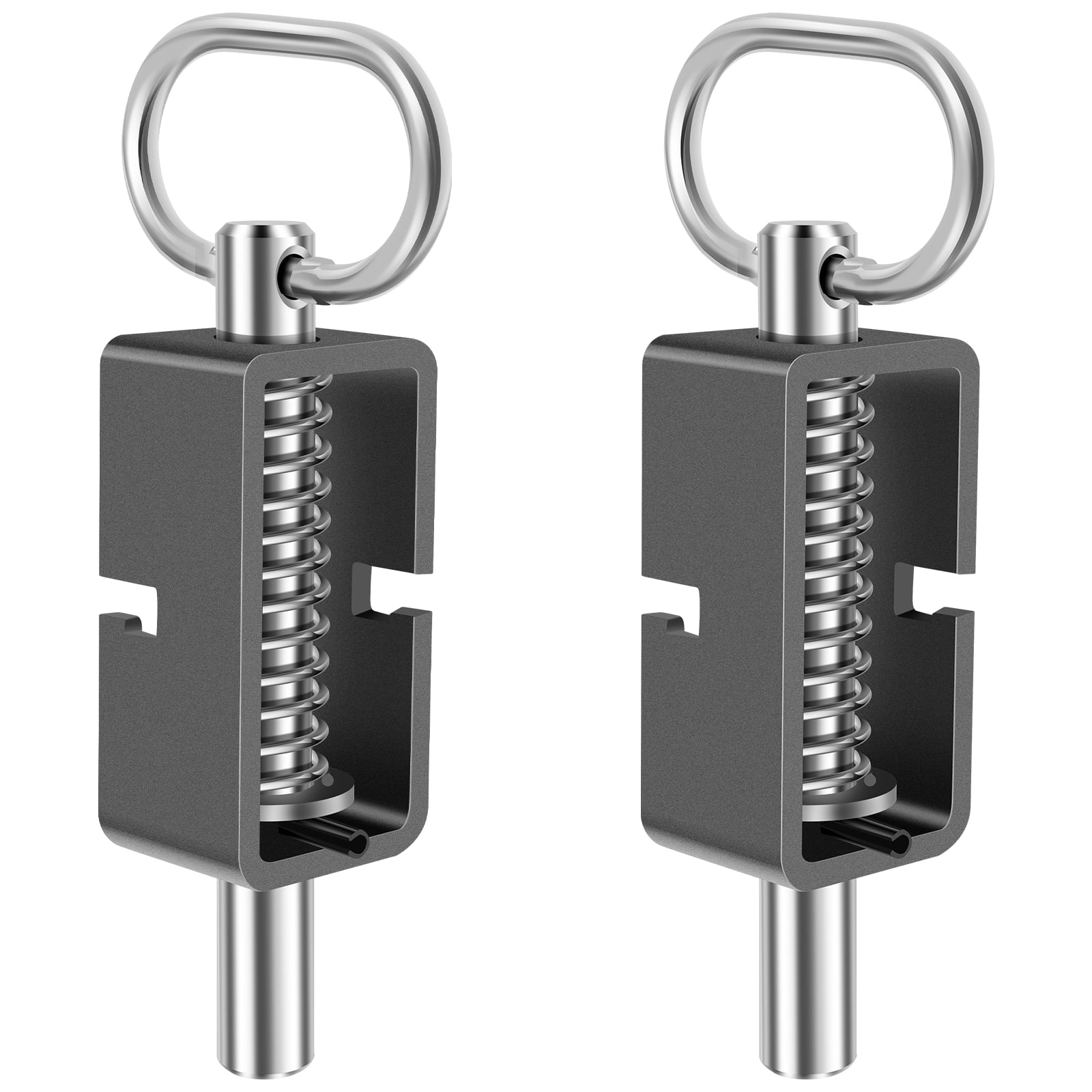 pluokvzr 2pcs Spring Latch Assembly 5/8 Inch Heavy Steel Weld On ...