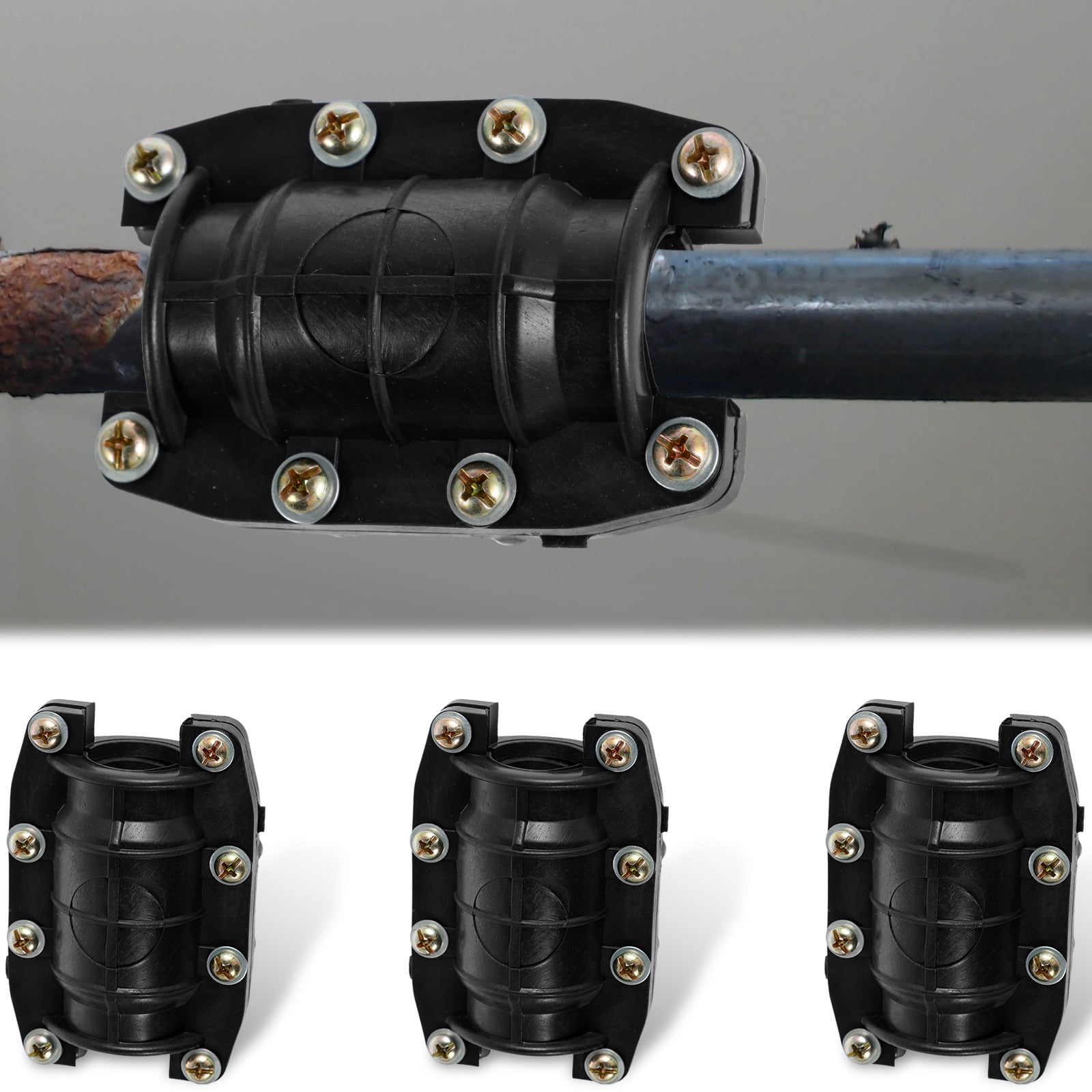 pluokvzr 3pcs Pipe Repair Clamp Anti-Impact Water Pipe Leak Repair ...