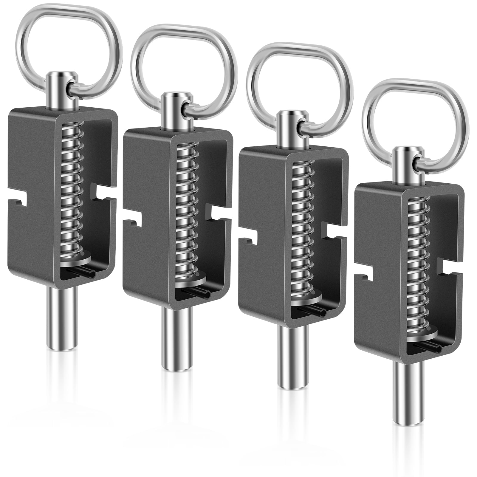 pluokvzr 4pcs Spring Latch Assembly 5/8 Inch Heavy Steel Weld On ...