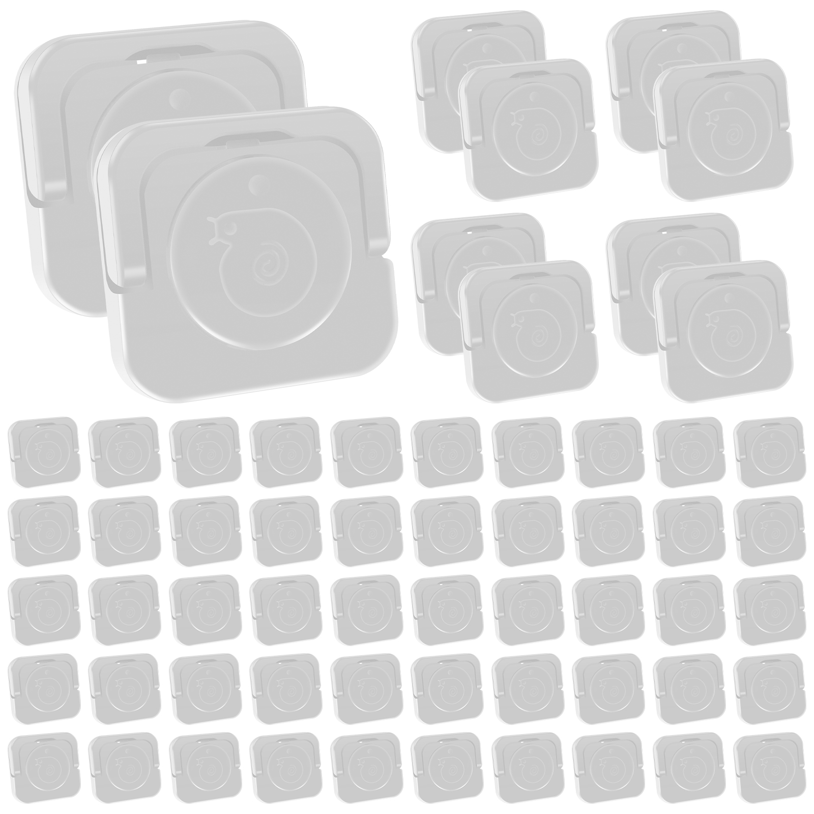 pluokvzr 50pcs Outlet Plug Covers for US 3 Prong Press Style Thickened ...