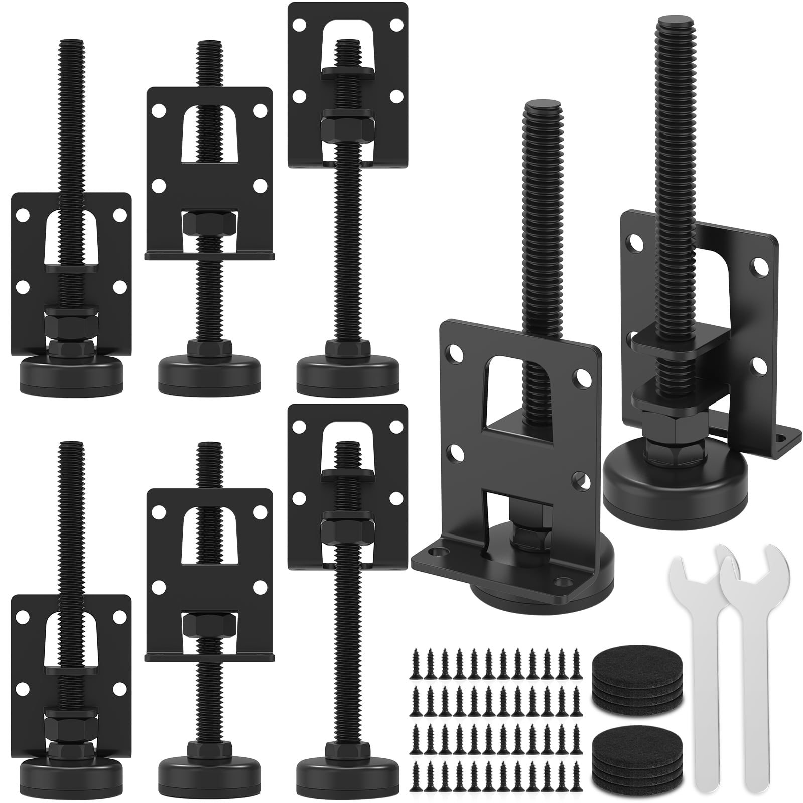pluokvzr 8pcs Furniture Leveling Feet Adjustable Furniture Legs Heavy ...