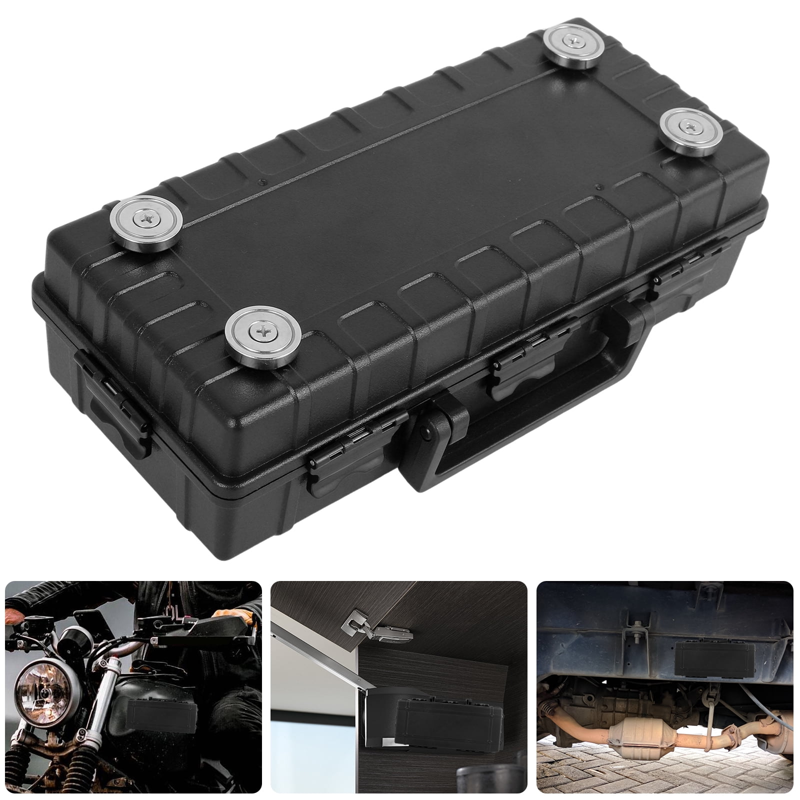 pluokvzr Under Car Magnetic Key Holder Strong Magnet Car Hidden Key Box ...