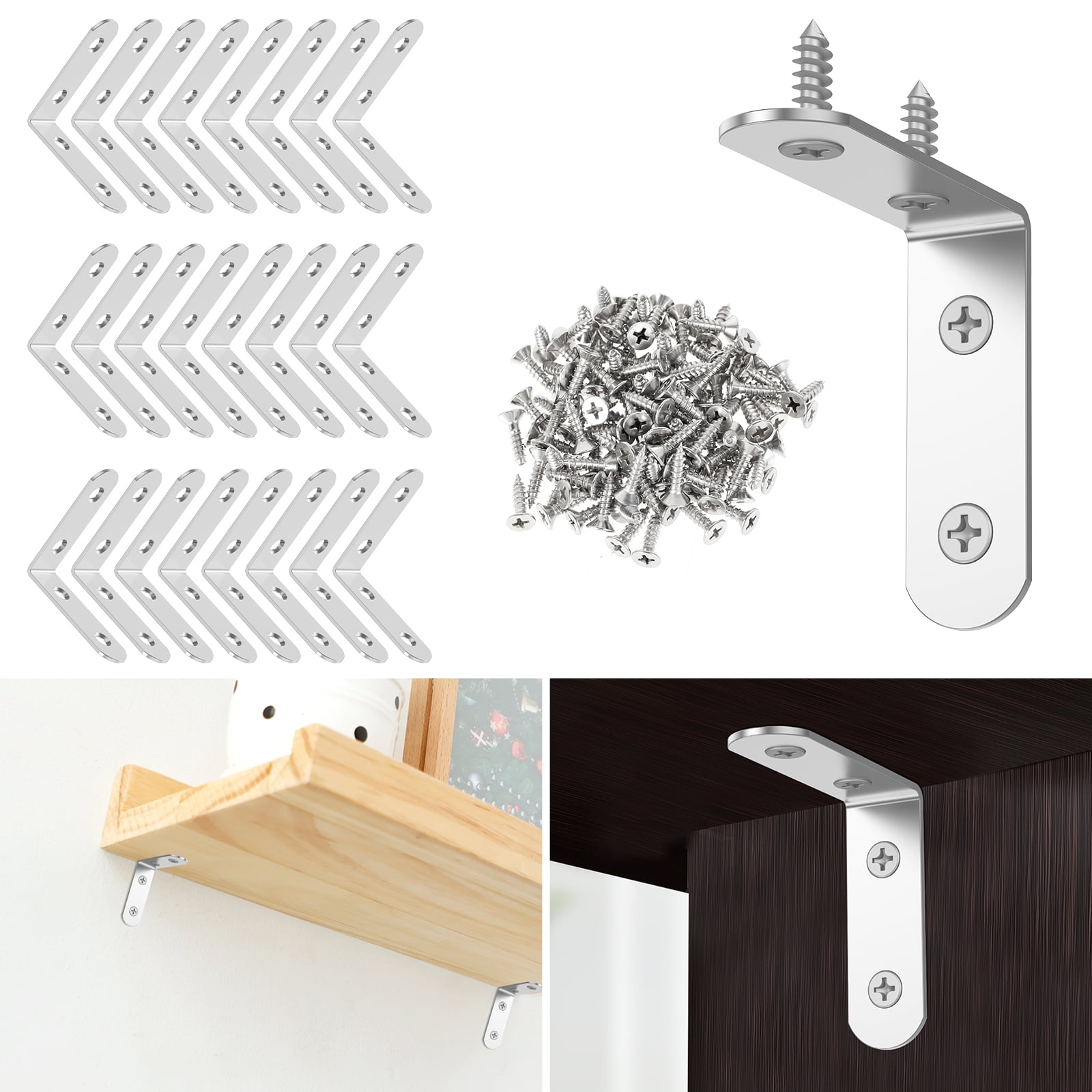 pluokvzr Corner Brace Bracket Stainless Steel L Shaped Corner Brace ...