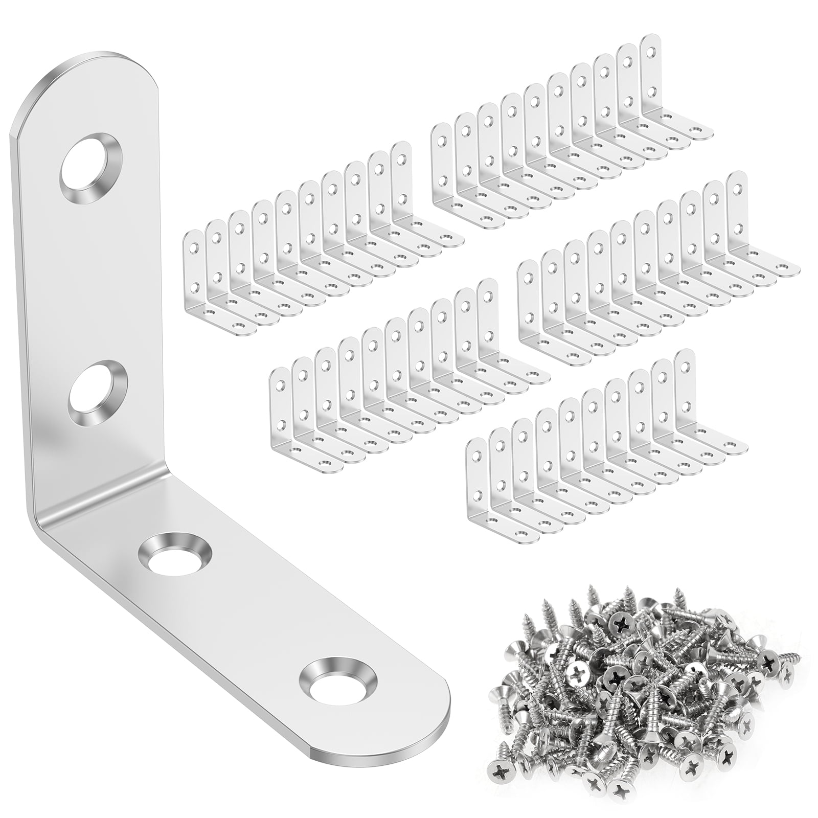 pluokvzr Corner Brace Bracket Stainless Steel L Shaped Corner Brace ...