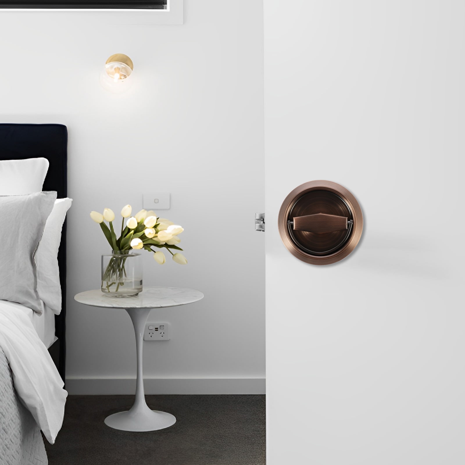 pluokvzr Round Recessed Door Lock Stainless Steel Round Recessed Door ...