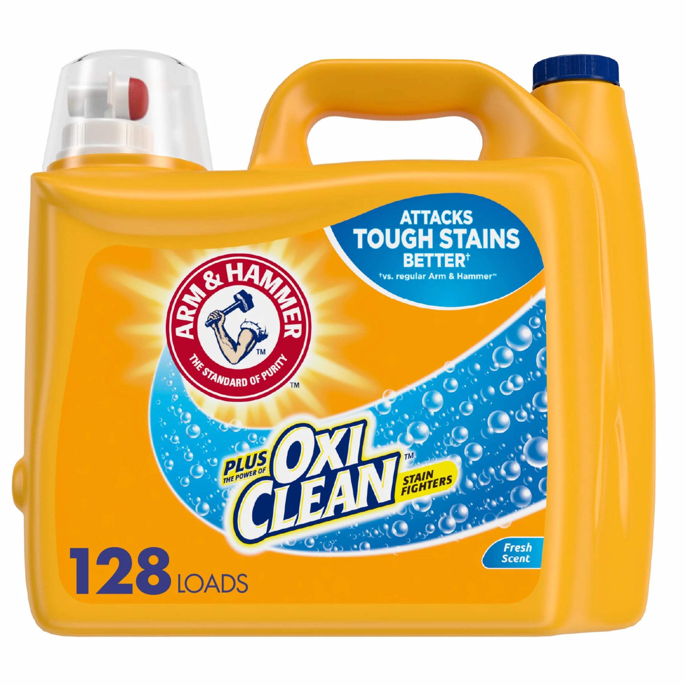 plus Oxiclean Fresh Scent, 128 Loads Liquid Laundry Detergent, 224 Fl ...