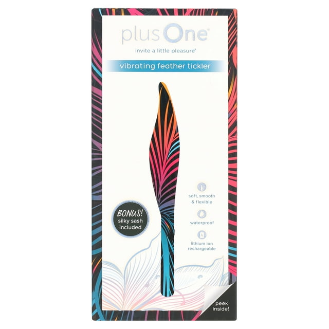 plusOne Discreet Vibrating Feather Soft Touch Tickler, 5 Vibration ...