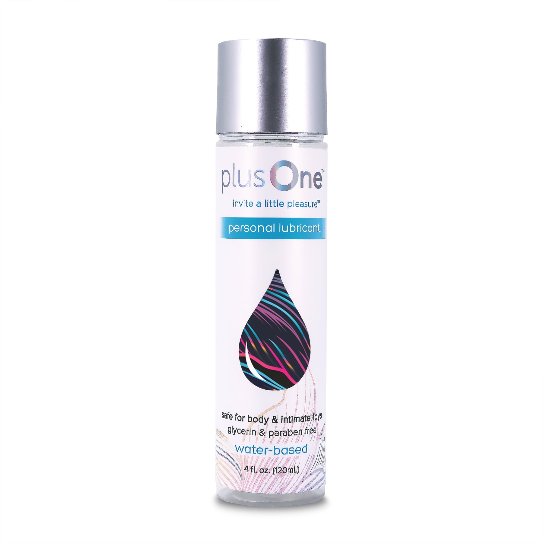 plusOne Personal Lubricant, 4 oz., Water-based, Body Safe - Walmart.com