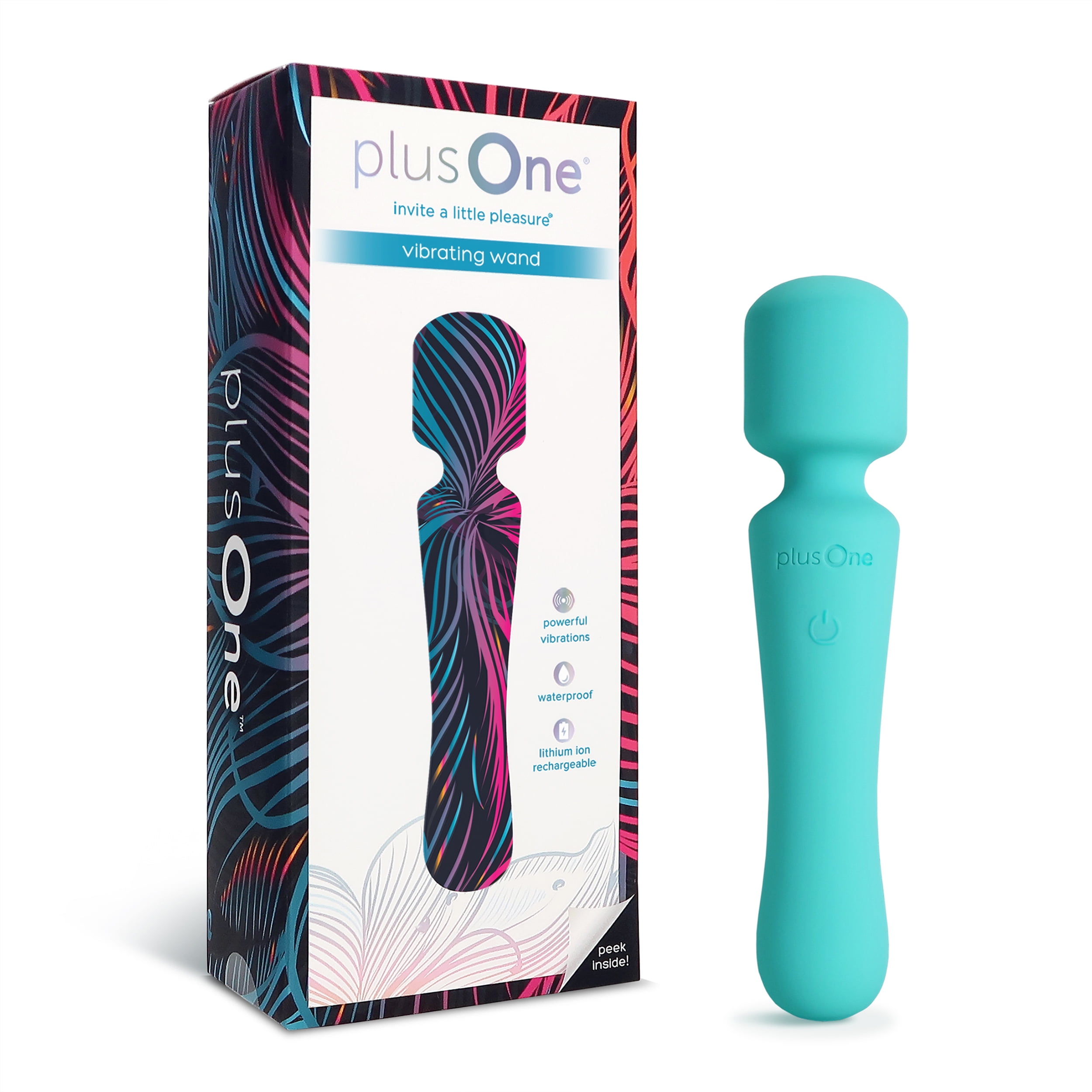 Plusone High Intensity Personal Massager Vibrating Handheld Wand 10 Vibration Settings