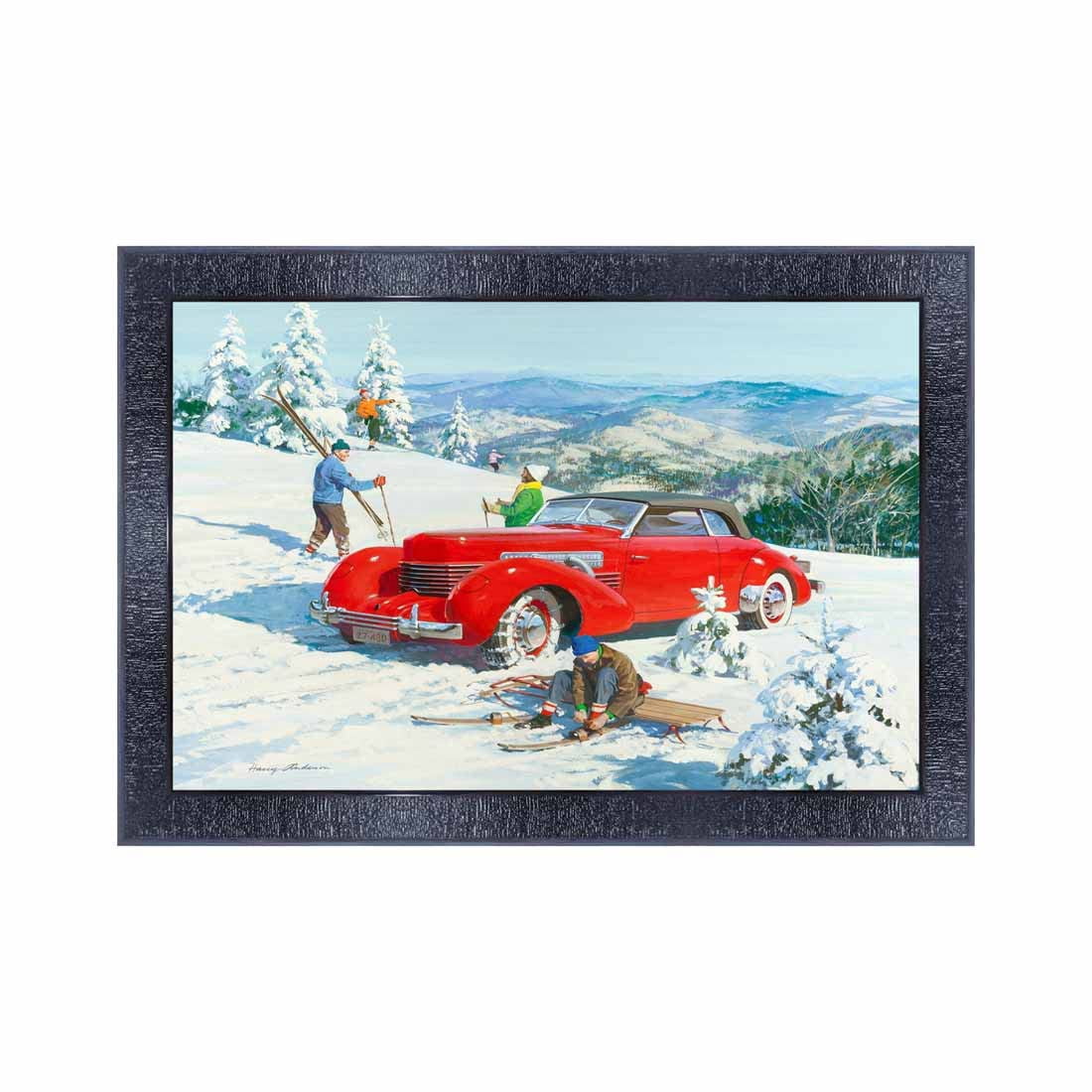 pnf Poster And Frames Vintage Cars Wooden Photo Frame With Acrylic ...