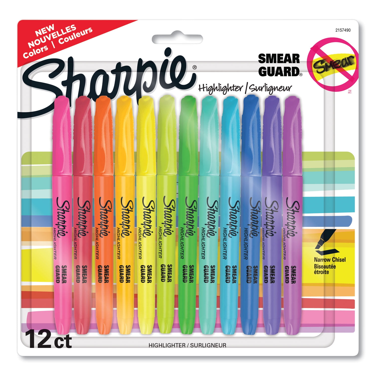 pocket style highlighters, assorted ink colors, chisel tip, assorted ...