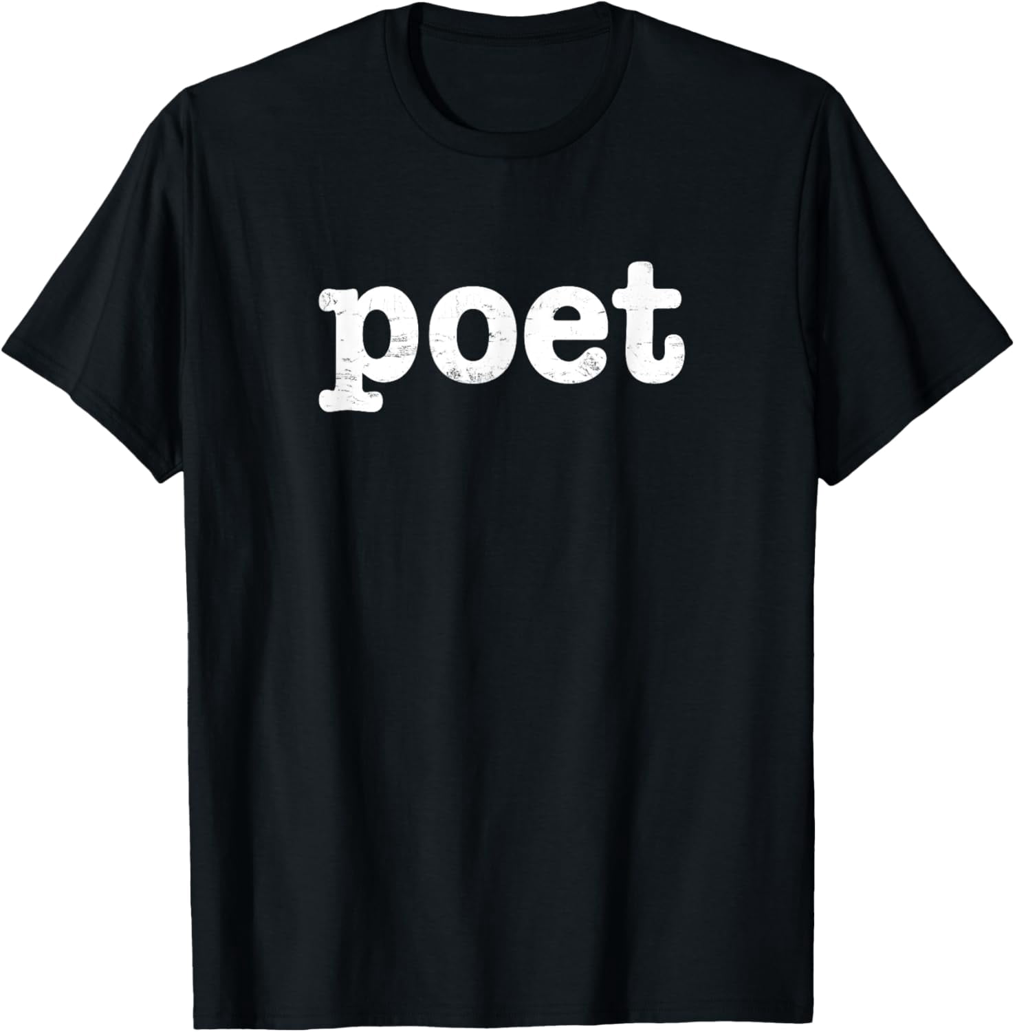 poet T-Shirt men and women can wear, black, white, gifts - Walmart.com