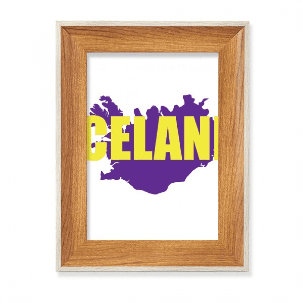 polar light map iceland eu desktop wooden photo frame display picture ...