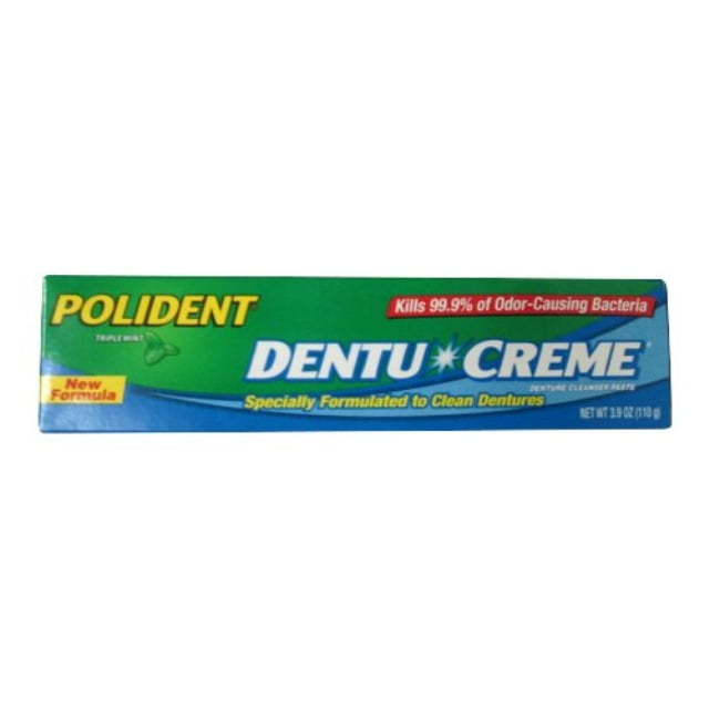 Polident Daily Cleanser Dentu-Creme Denture Cleaner Toothpaste - 3.9 oz ...