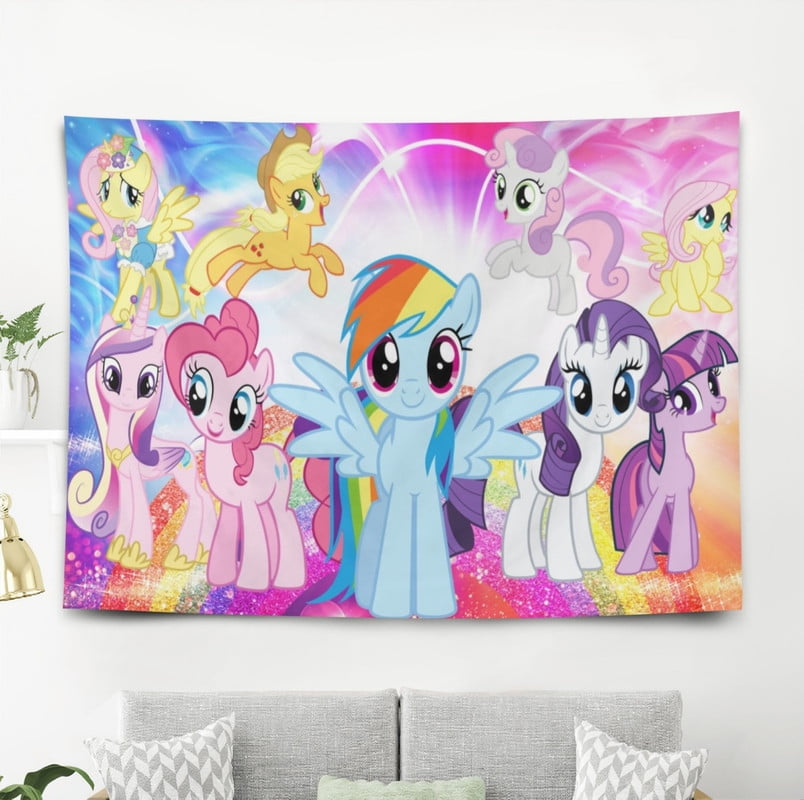 pony Tapestry Backdrop Background Poster Gift for Bedroom for Room ...
