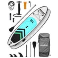 pooboo 10'6 Inflatable Stand Up Paddle Board 6' Thick SUP Paddle Board ...