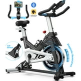 Gymax Spin Stationary Indoor Cycling Bike for Adults - Fitness Cardio ...