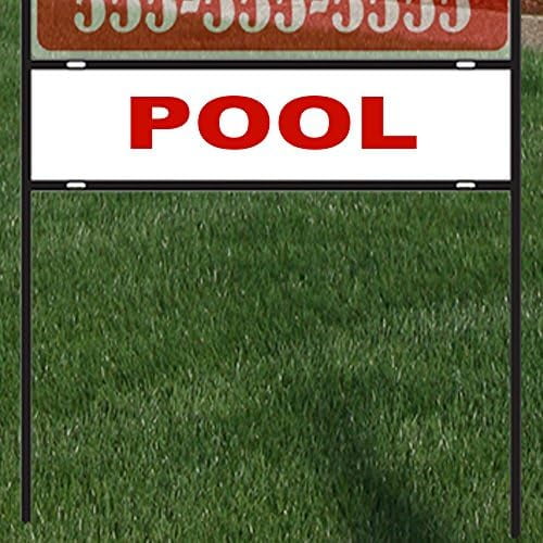 pool aluminum sign double-sided 6" x 18" - Walmart.com