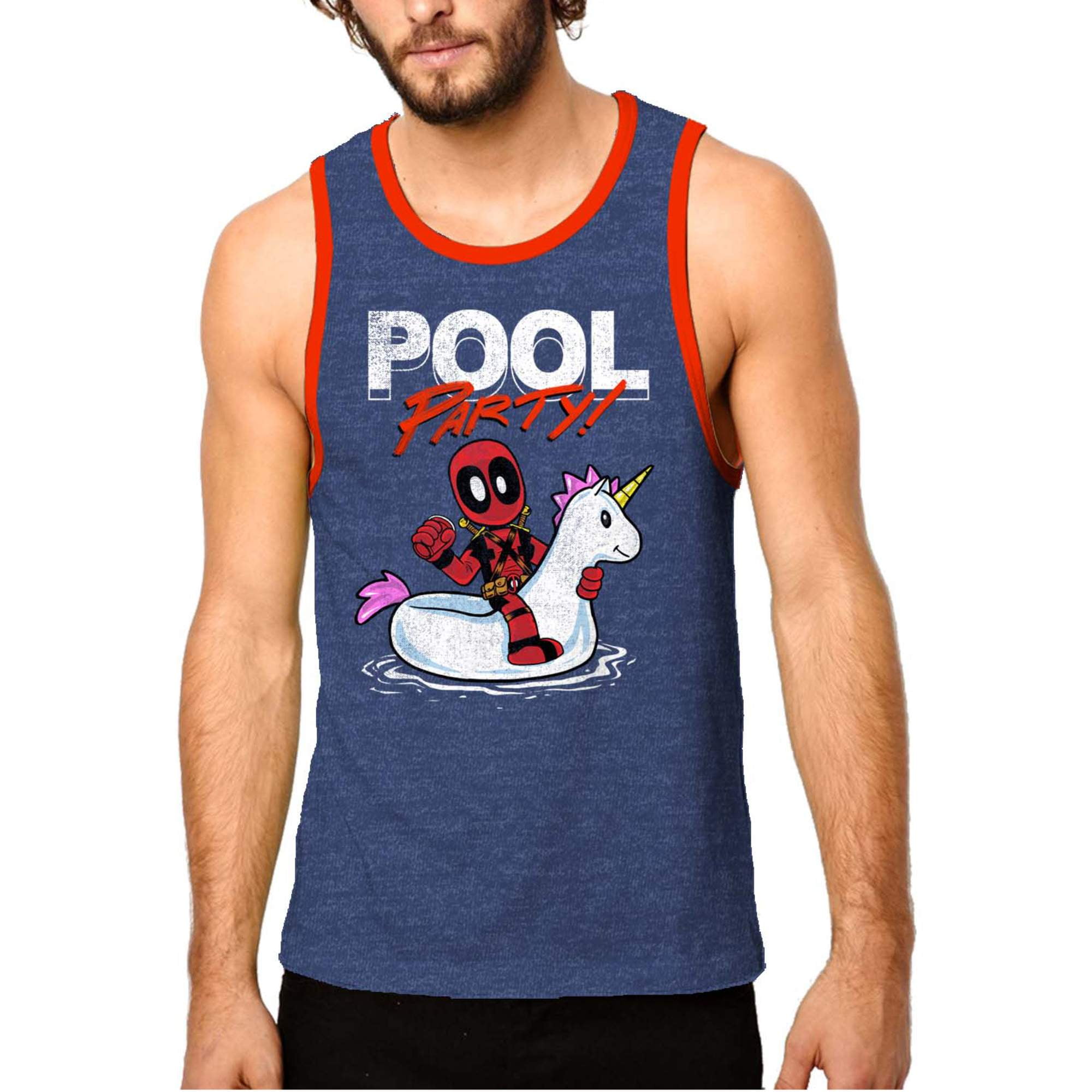 Deadpool Pool Party men's Tank Top - Licensed - Walmart.com