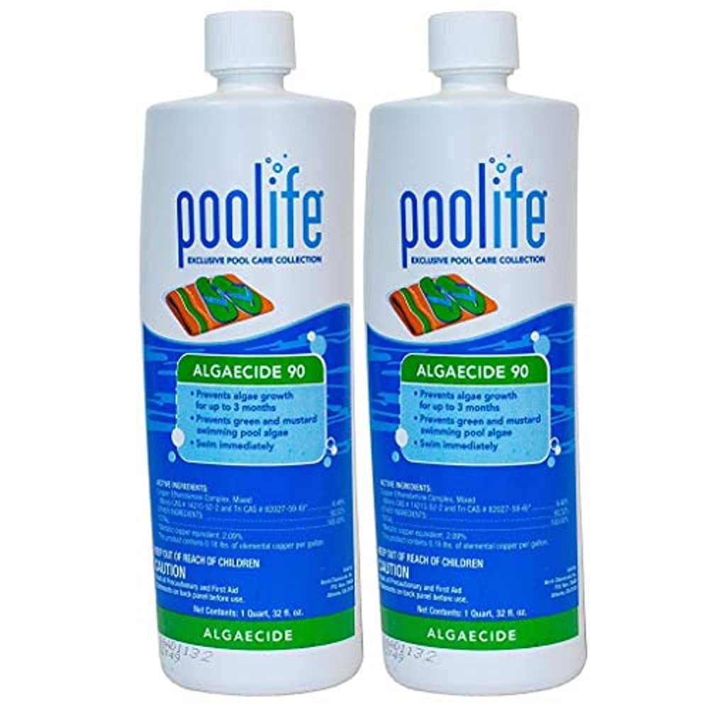 poolife Algaecide 90 Control - Powerful, Long-lasting (1 qt) Prevents ...