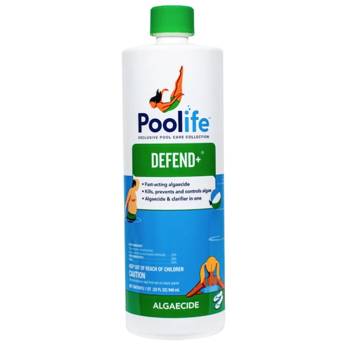 poolife Defend Plus Algaecide, 1 qt, Treats and Prevents Green, Black ...