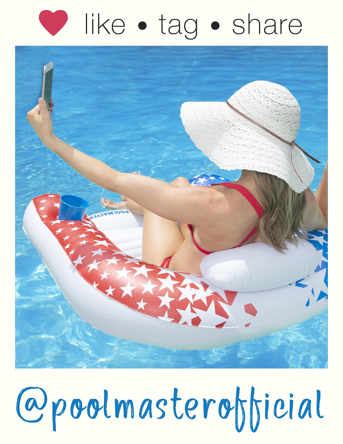 Poolmaster Paradise Chair, Inflatable Pool Float with Beverage Pockets, 44 x 37 Inches - Walmart.com