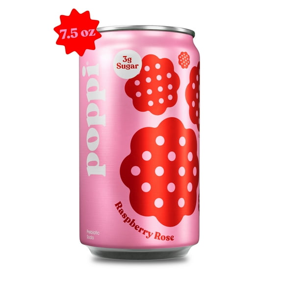 poppi Raspberry Rose 7.5oz Mini Can - Walmart.com