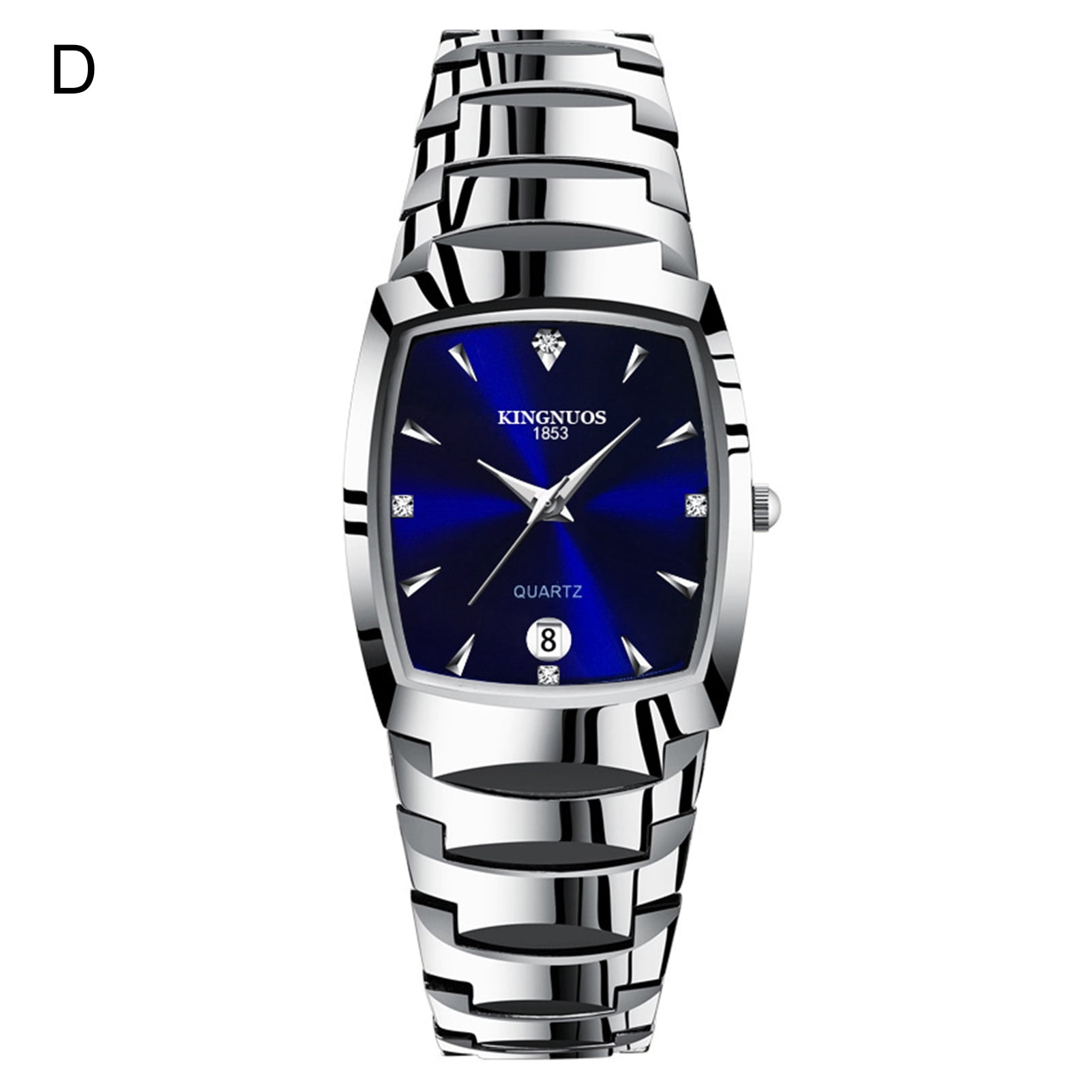 porfeet Quartz Watch Water-proof Luminous Precise Steel Strap Square ...