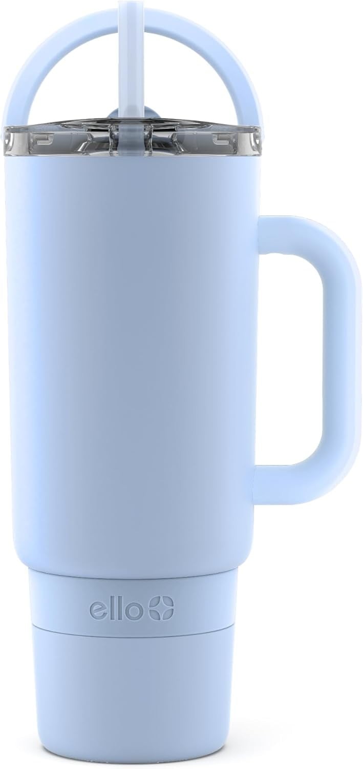 **port 40oz tumbler with carry loop & integrated handle, vacuum ...