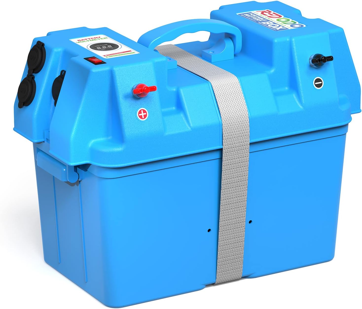 Portable Battery Box, Group 24-27 12V Battery Box, Max. 60A Current ...