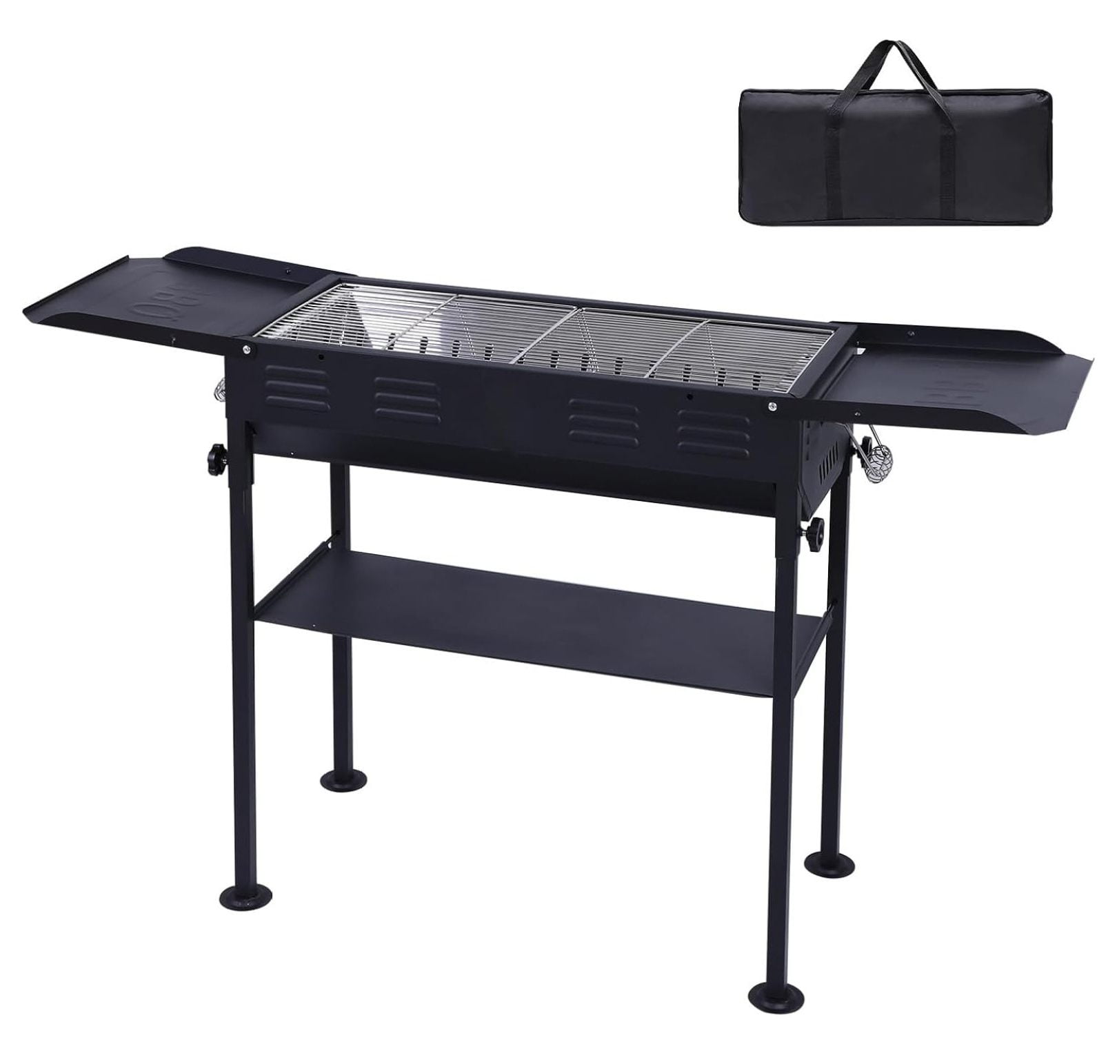 portable charcoal grill, folding charcoal grill, hibachi skewers BBQ ...