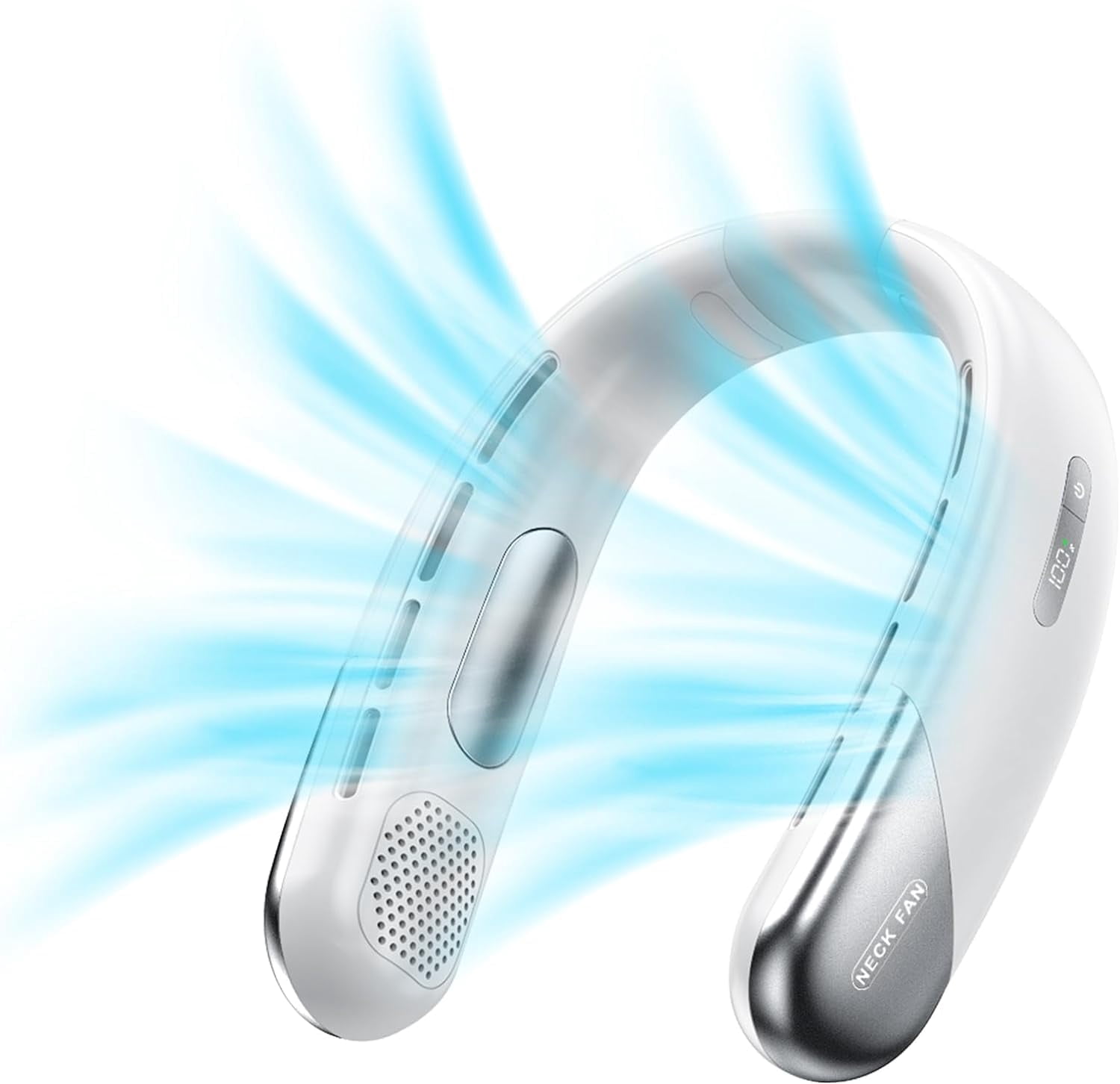 portable neck fan 3000mah hands-free bladeless personal air conditioner ...