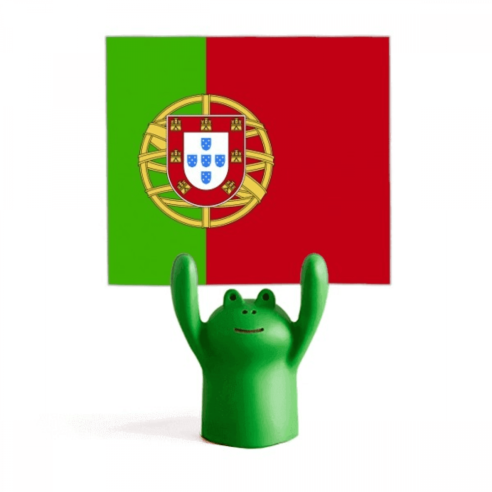 portugal national flag eu country Memo Holder Cartoon Animal Frog Stand ...