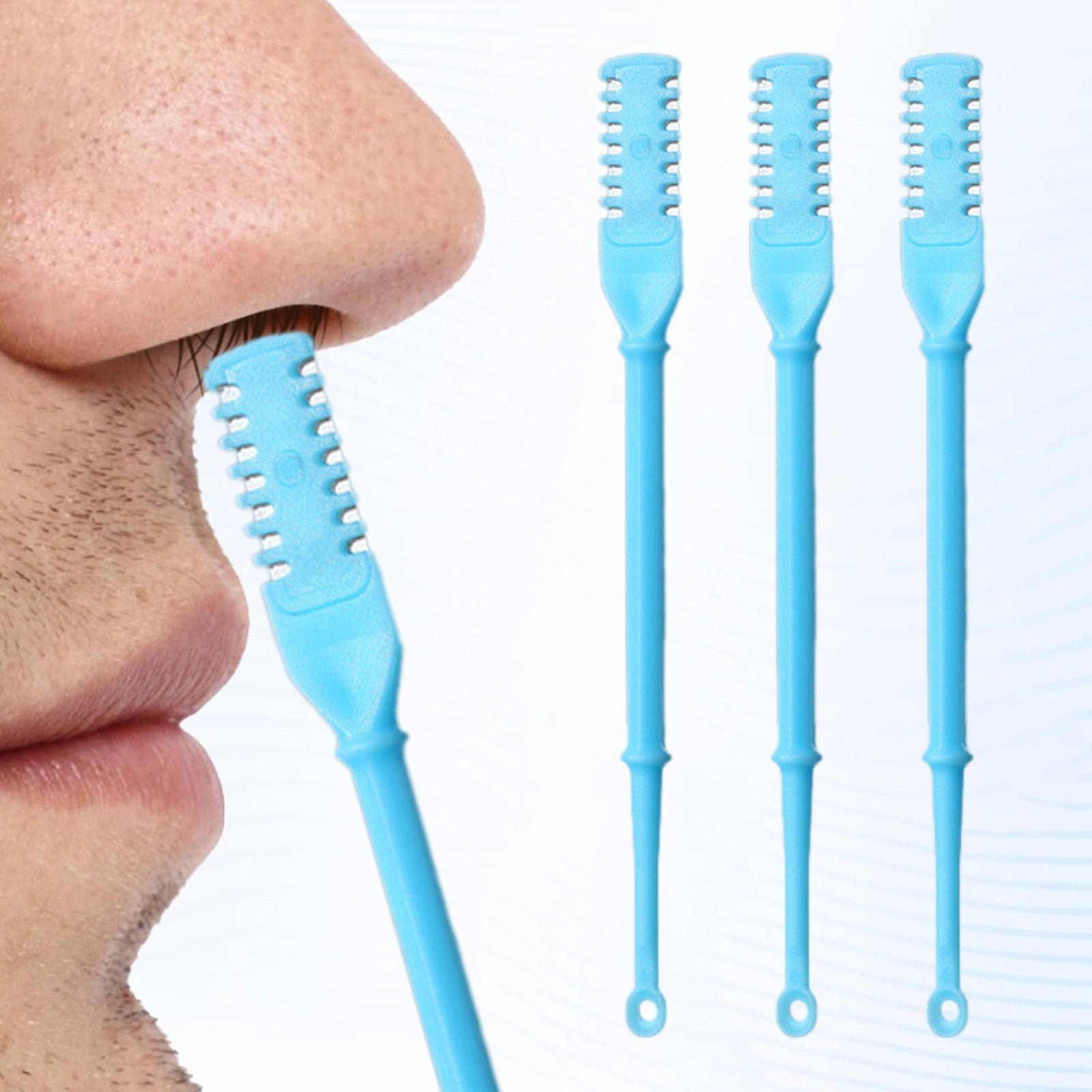 posdfud Manual Nose Hair Trimmer (Pack of 3) - Rotating Nasal Hair ...