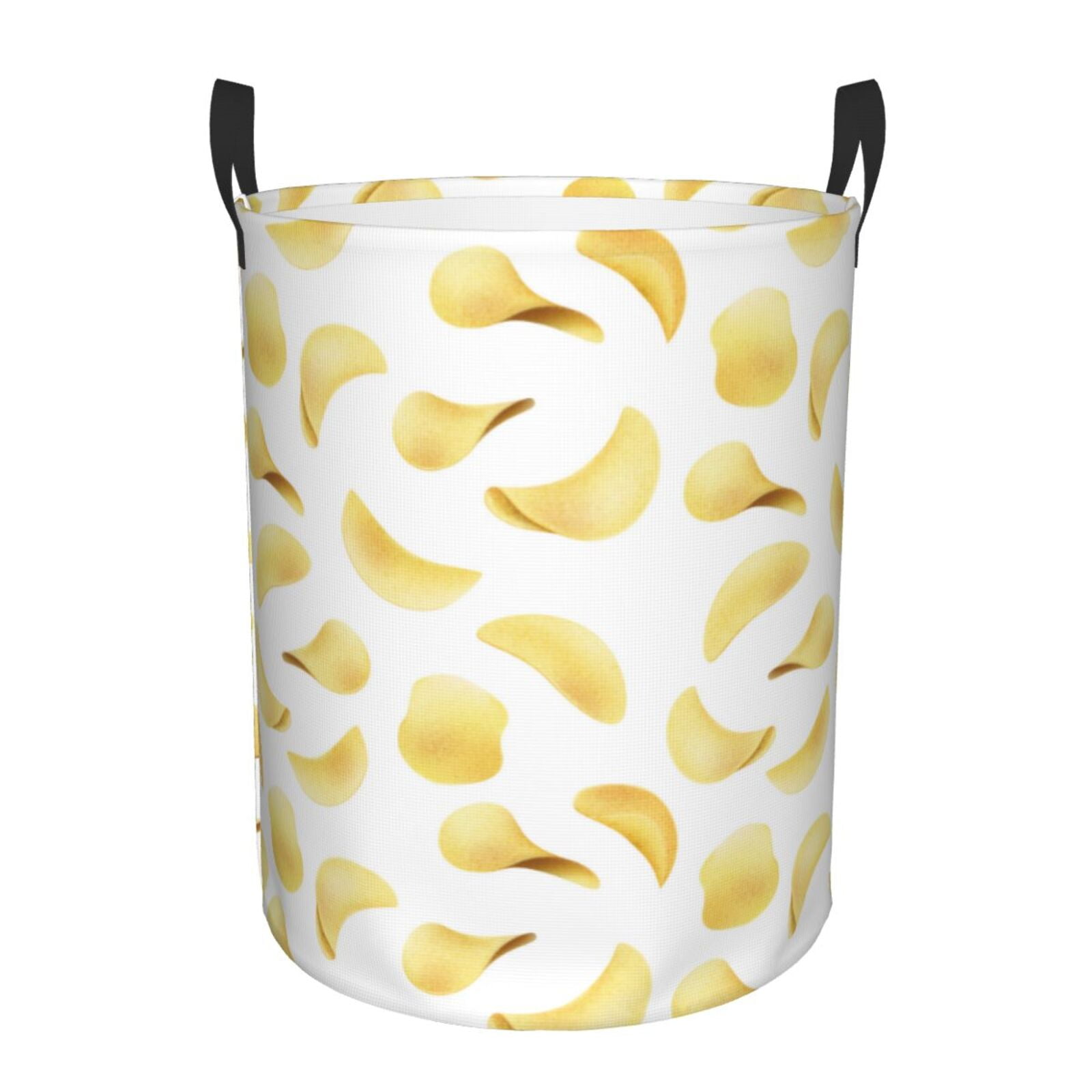 potato chips Laundry Basket with Handles - Freestanding Laundry Hamper ...
