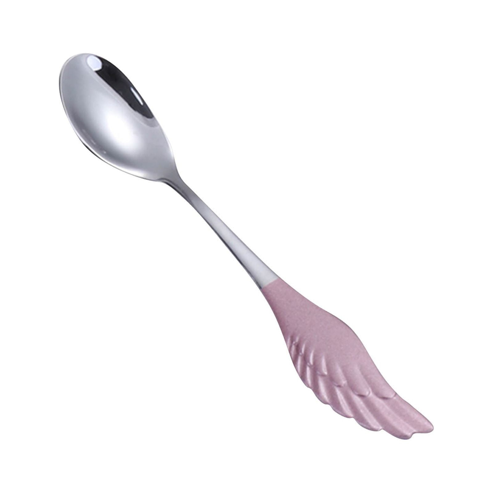potrochi Angel Wing Spoon Fork Flatware, Stainless Steel for Teaspoon ...