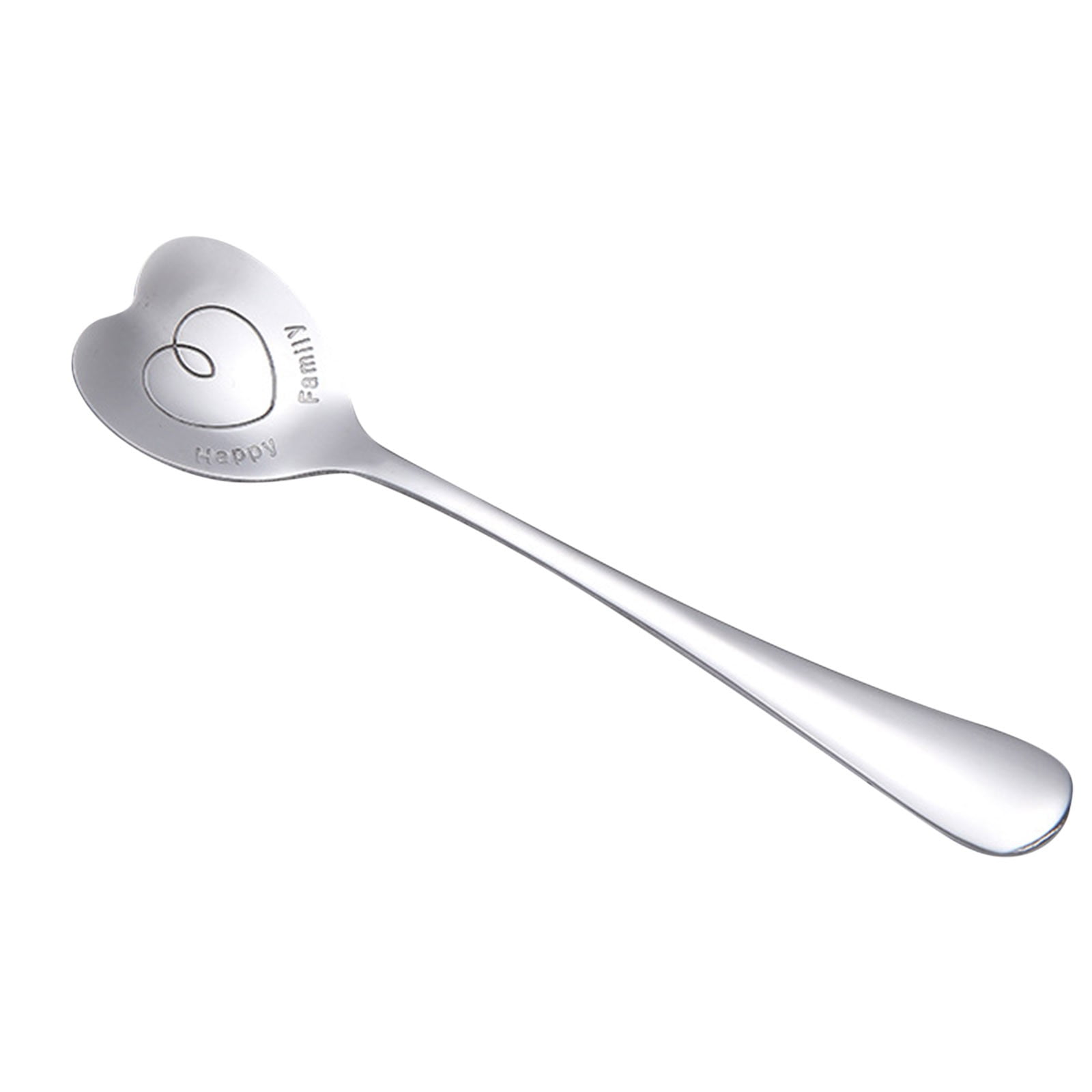 potrochi Cute Heart Shaped Tea Spoons - Stainless Steel Small Love ...