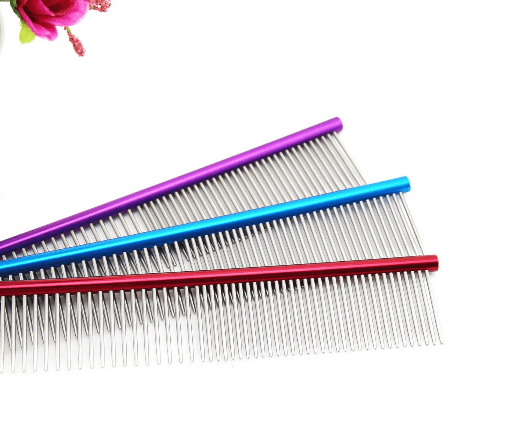 potrochi Dog Combs with Rounded Ends Stainless Steel Teeth, Cat Comb ...