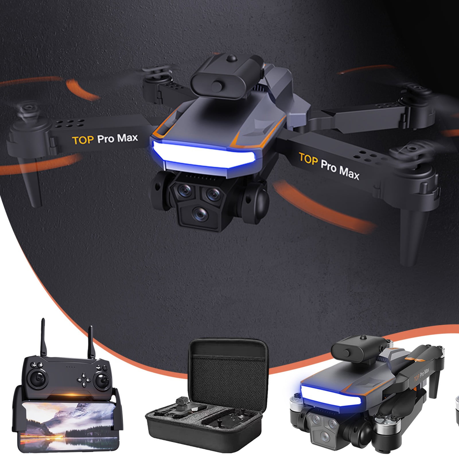 potrochi Drone with Camera for Adults Kids, FPV Drones With Camera Wind ...