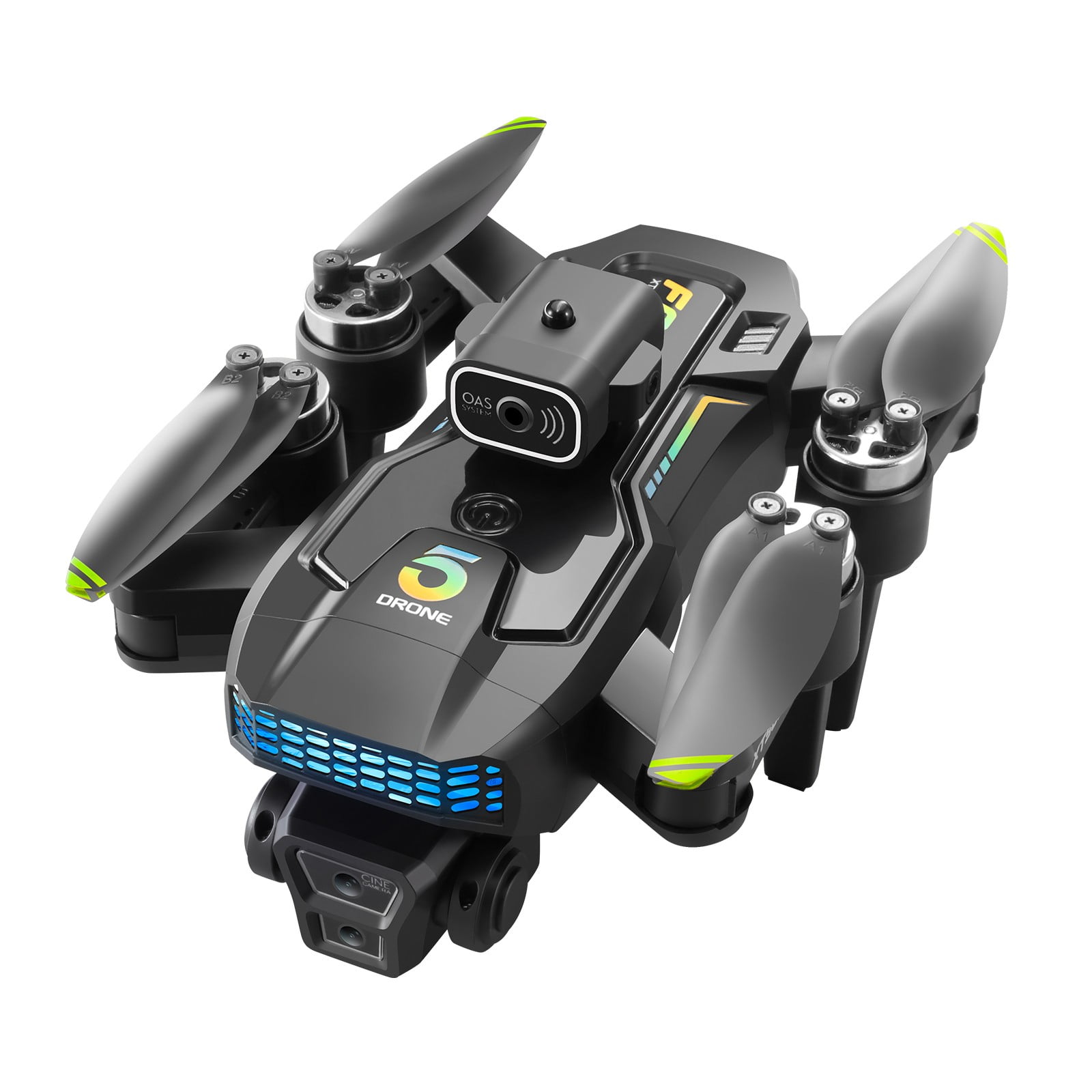 potrochi Drone with Camera for Adults Kids, GPS Foldable Drone With 2 ...