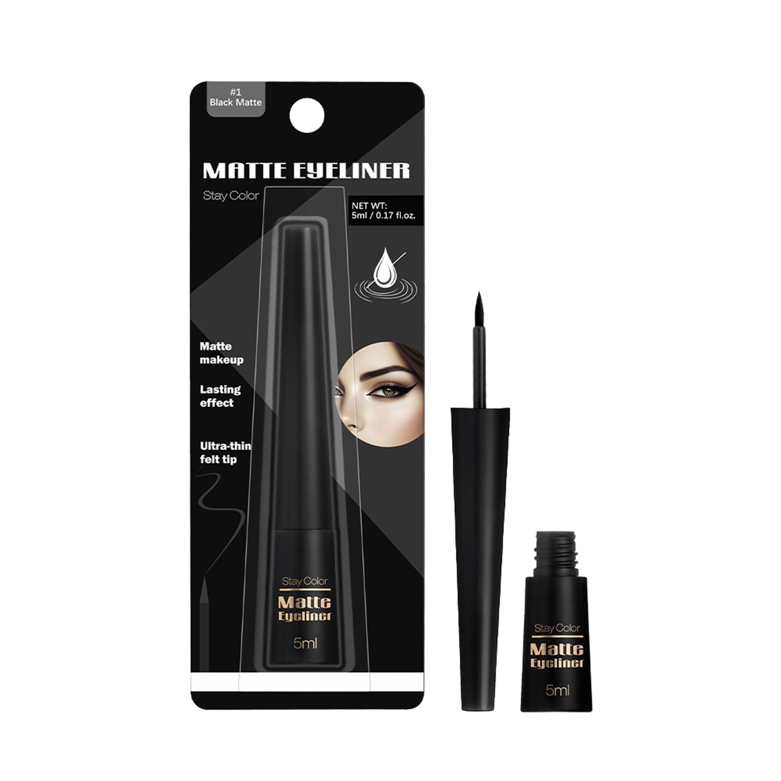 potrochi Liquid Eyeliner, Waterproof & Smudge-Proof, Long-Lasting ...
