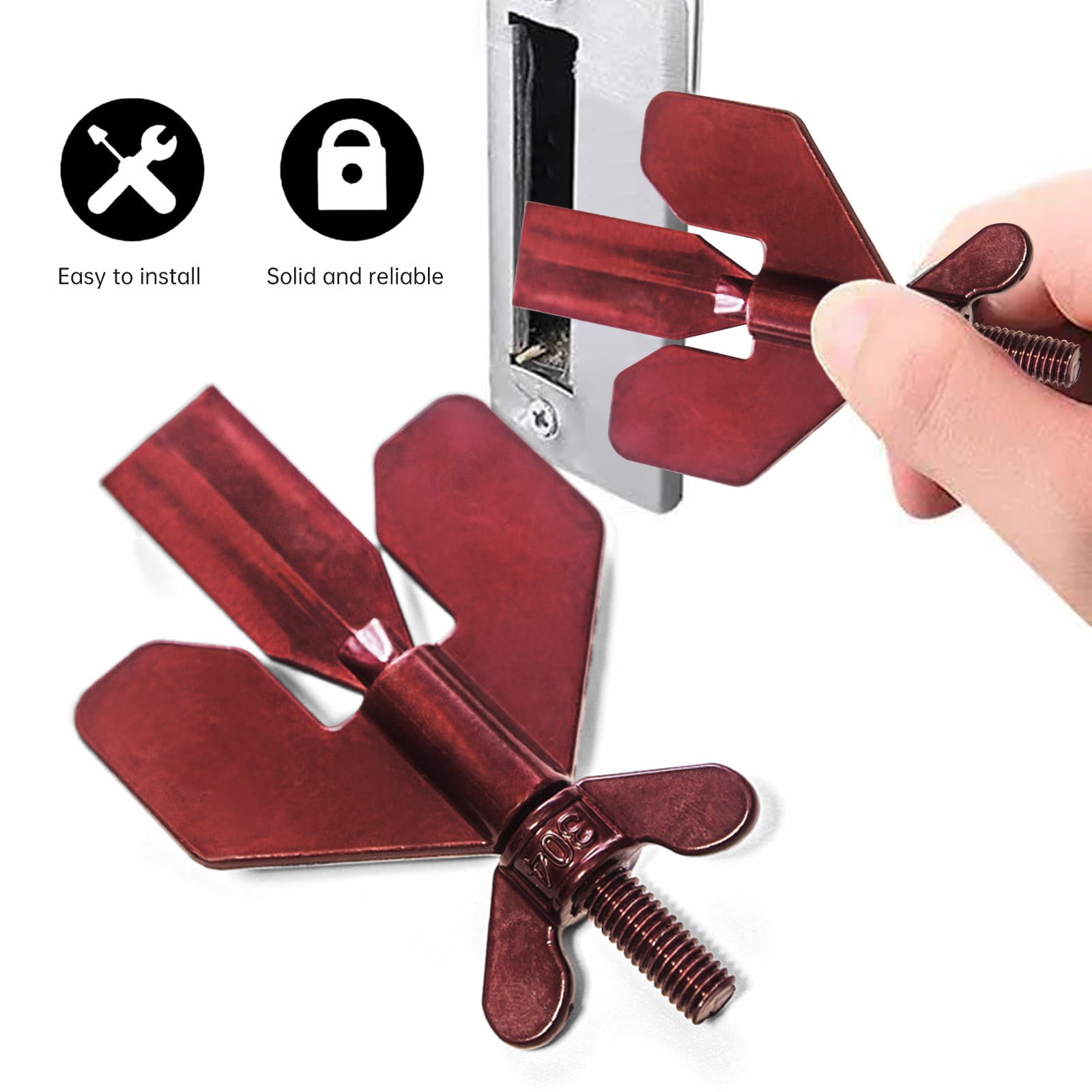 potrochi Portable Door Lock,Door Lock,Home Security Door Locker Travel ...