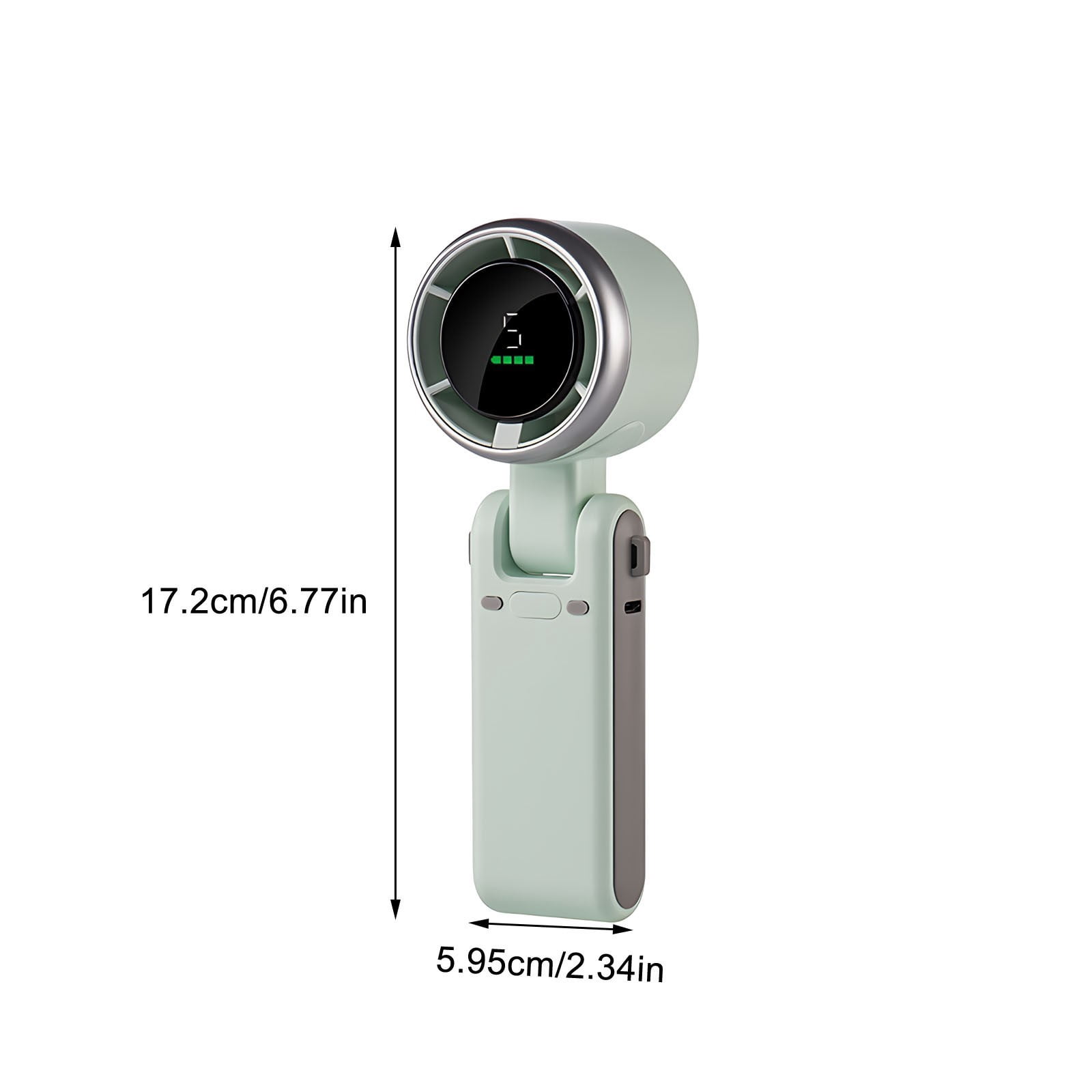 potrochi Portable Handheld Turbo Fan, 5 Gear Wind, Mini Foldable ...