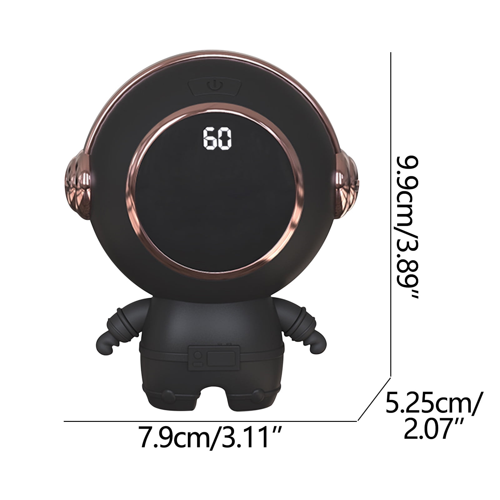 potrochi Rechargeable Portable USB Heater, Digital Fast Heating ...
