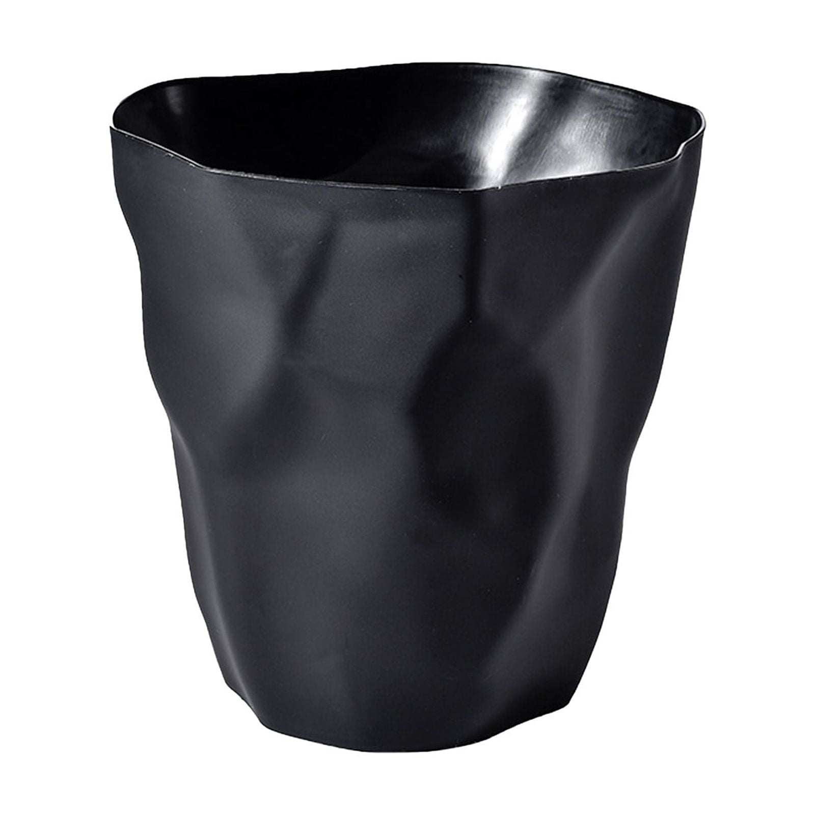potrochi Round Plastic Bathroom Garbage Can, Plastic Wastebasket, Trash ...