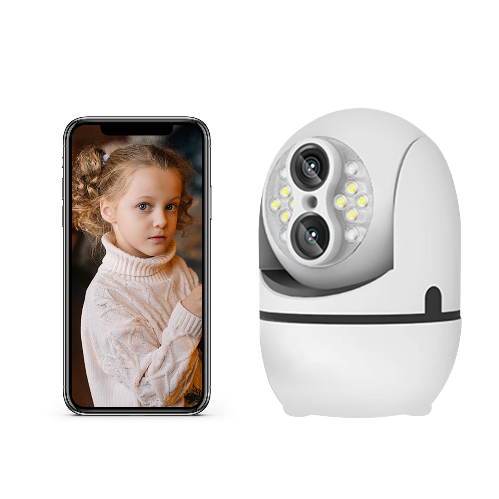 potrochi Security Camera Outdoor, Wireless WiFi IP Camera Home Security ...