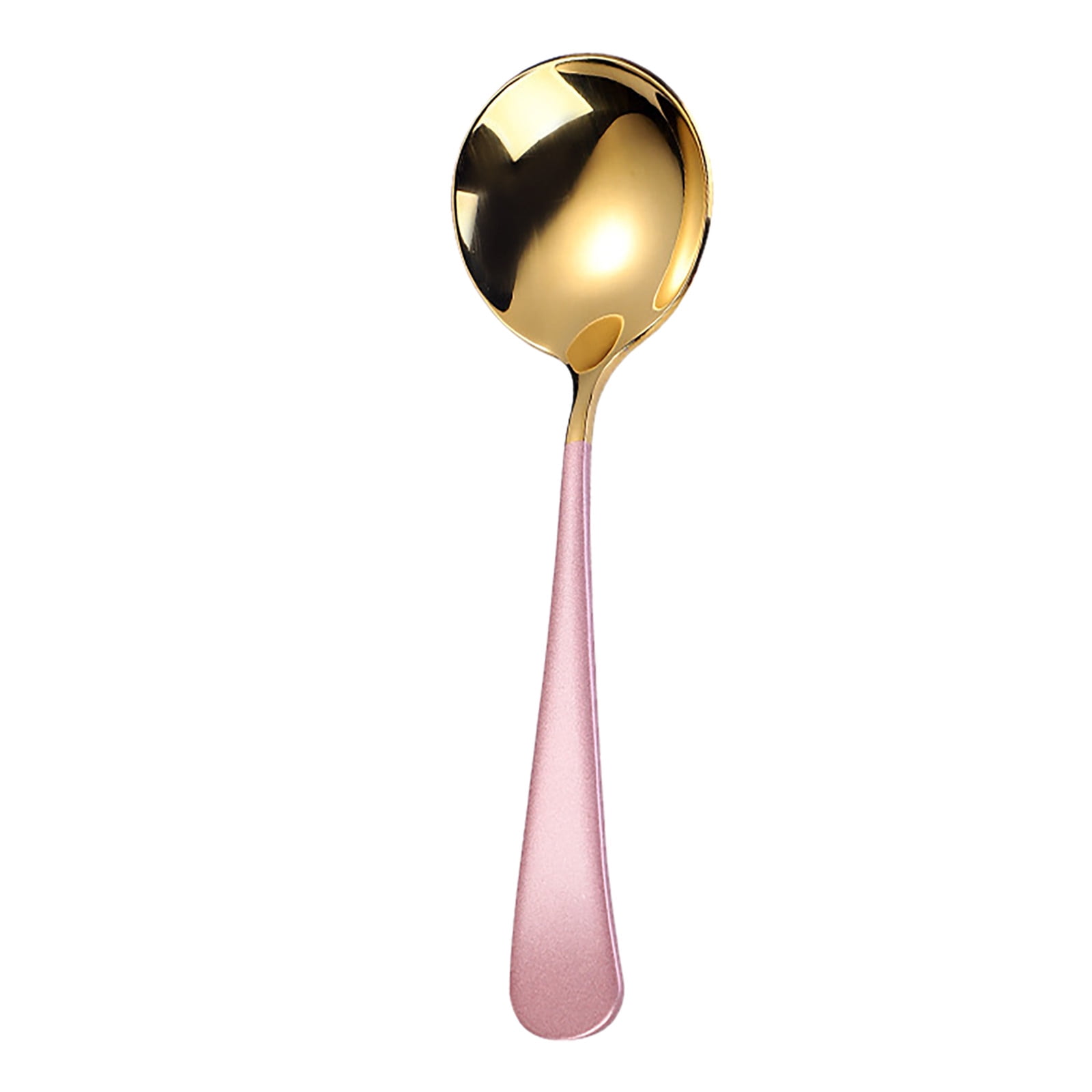 potrochi Soup Spoons, Thick Heavy Duty Stainless Steel Dessert Spoons ...